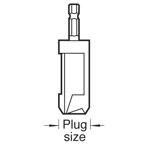 Trend Snappy tube plug cutter 10mm - SNAP/PC/10T - Rubank Verktygs